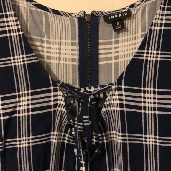 torrid | Dresses | Torrid Shift Dress In Navy Plaid | Poshmark